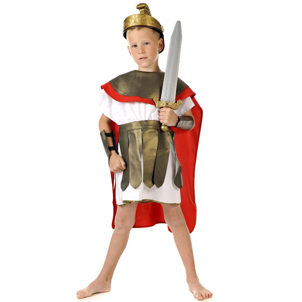 PRETEND TO BEE Roman Gladiator Dress Up Costume for Kids 9-11 Years ...