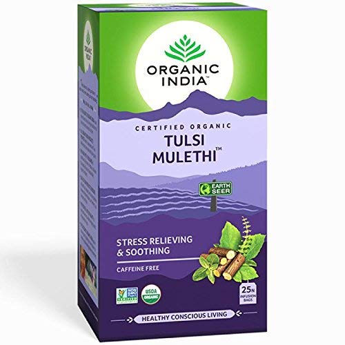 ORGANIC INDIA Tulsi Tea Mulethi 25 Tea Bags - Pack of 3 : Amazon.in ...