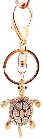 FEISIDUNWSF Turtle Keychain Cute Animal Key Rings Delicate Tortoise Key ...