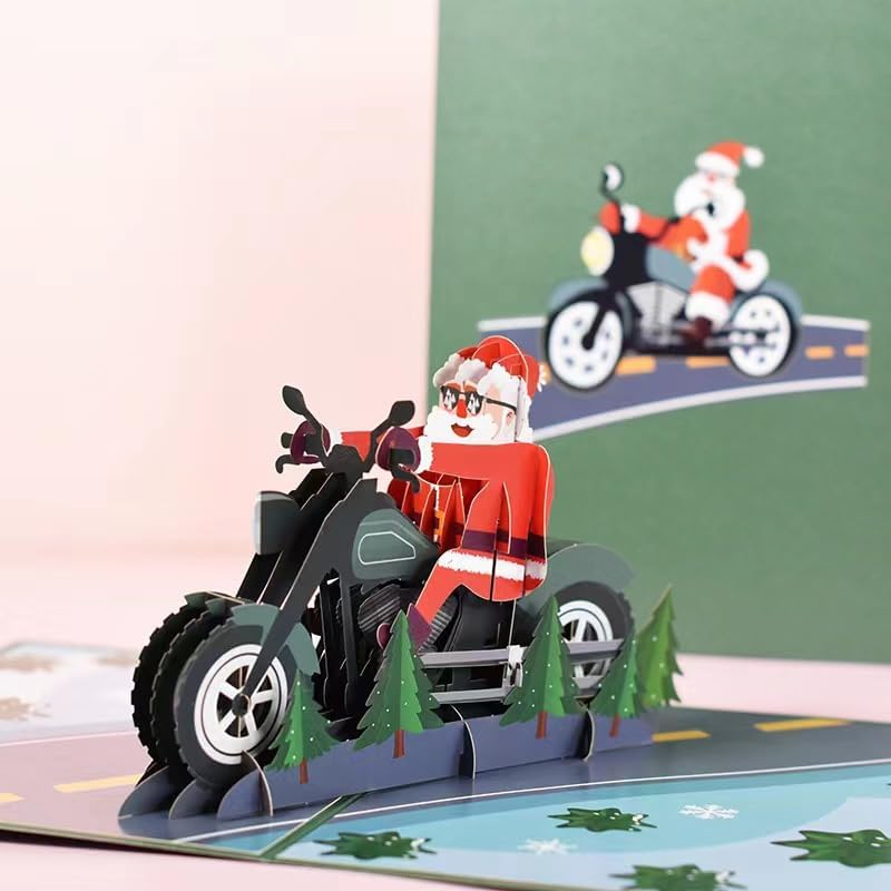 Pop Up Christmas Cards 3D Pop Up Christmas Card With Light And Music ...