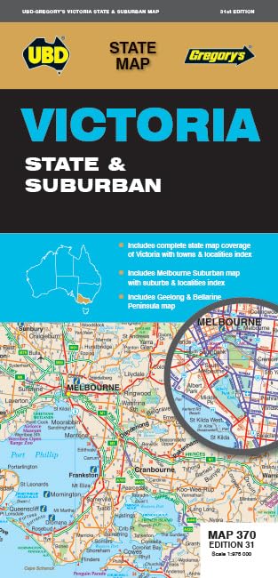 Victoria State & Suburban Map 370 31st ed - UBD Gregory's ...