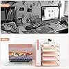 Amazon.com: LEKETREE Desk Organizers and Accessories, 5-Tier Paper ...