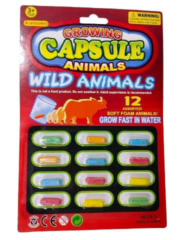 Print Crafts Animal Capsules Creatures Grow in Water Soft Perfect Activity for Kids (Wild ...