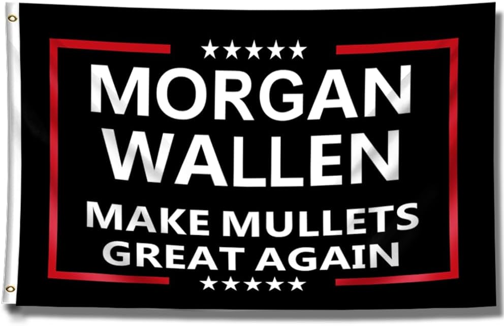 Amazon.com : HOKIDO Morgan Flag Wallen Make Mullets Great Again Flag ...