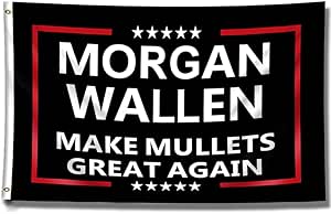 Amazon.com : HOKIDO Morgan Flag Wallen Make Mullets Great Again Flag ...