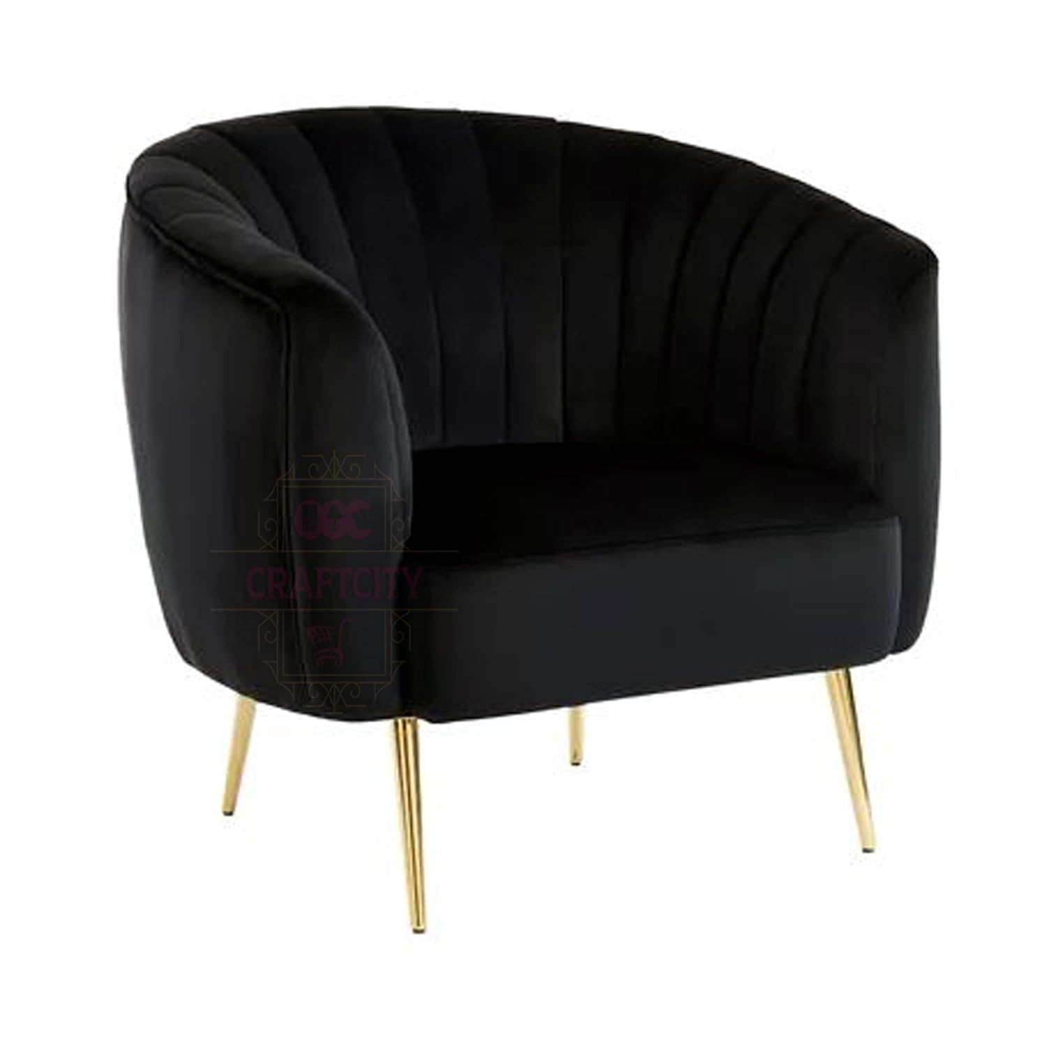CRAFTCITY |Single Seater Sofa for Living Room |Upholstered Single ...