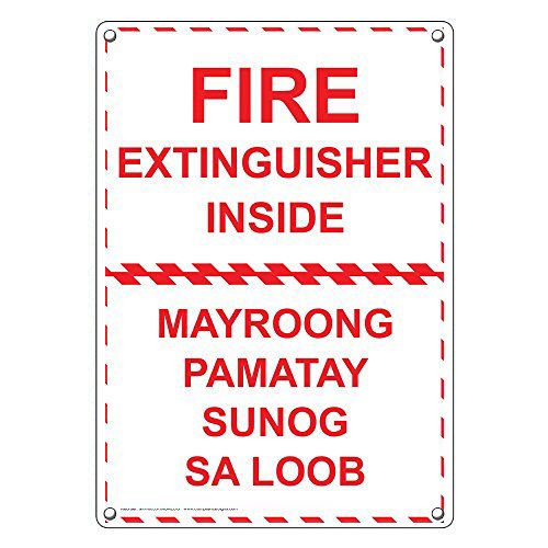 Amazon.com: Weatherproof Plastic Vertical Fire Extinguisher Inside ...