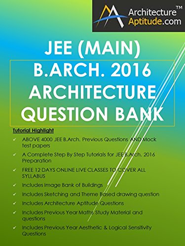 Buy JEE (MAIN) B.ARCH. 2016 ARCHITECTURE QUESTION BANK (4000 QUESTIONS ...