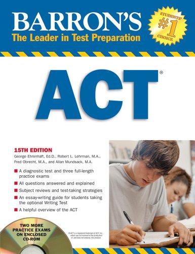 Barron's ACT 2009 (Barron's How to Prepare for the ACT American College ...