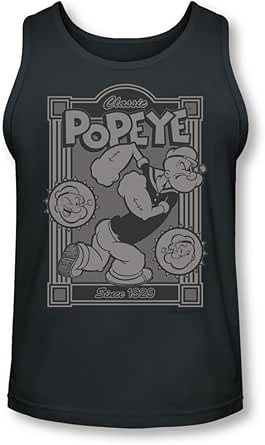 Popeye - Männer klassische Tank-Top, Large, Charcoal : Amazon.de: Fashion
