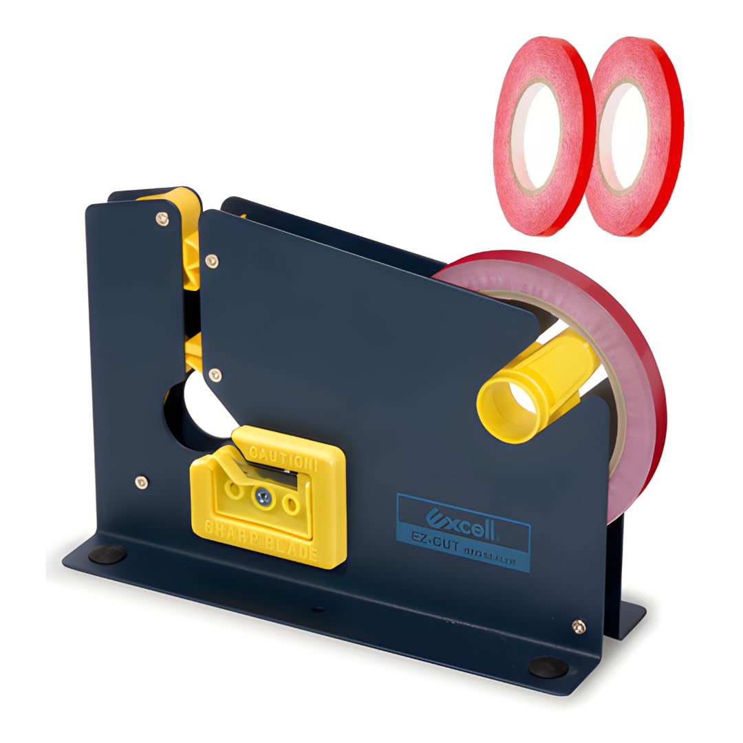 E-605K/799B Excell Steel Tape Bag Sealer with Two 1/2 inch Bag Sealing ...