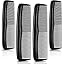 Patelai 4 Pcs Hair Combs Men Plastic Pocket Combs Fine and Standard ...