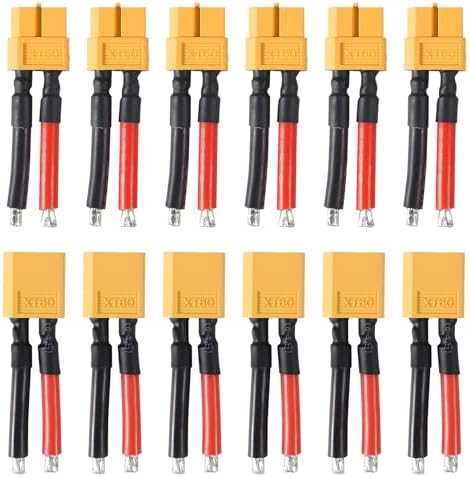Amazon.com: 6 Pairs XT60 Connector 12AWG Silicon Wire Female and Male ...