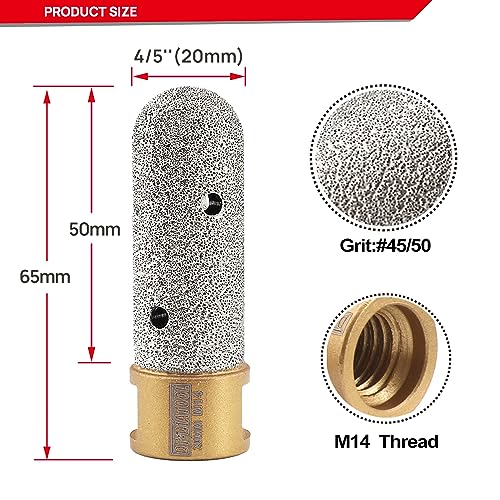 DT-DIATOOL Diamond Milling Bit 20mm Enlarge Existing Holes of Porcelain ...