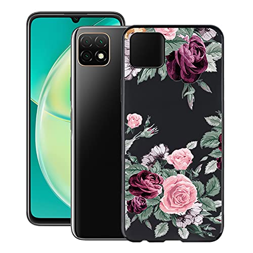 Case for Huawei Nova Y60, KJYF Black Shockproof Bumper Cover, 360° Drop ...