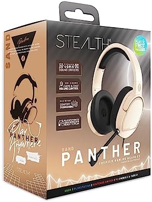STEALTH PANTHER Sand – Over Ear Gaming Headset PS4/PS5, XBOX, Switch ...