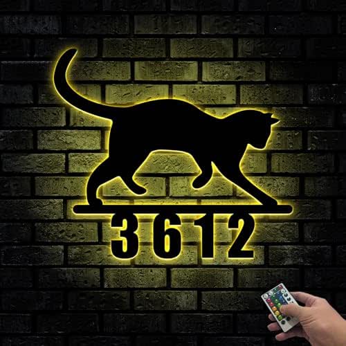 Amazon.com: CALILI Custom Name With Led Light - Personalized Cat ...