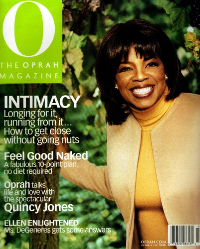 Oprah Winfrey O Magazine October 2001 - Intimacy Issue - Quincy Jones ...