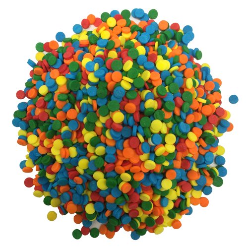 Amazon.com : OliveNation Bright Candy Quins, Multicolor Candy Confetti ...