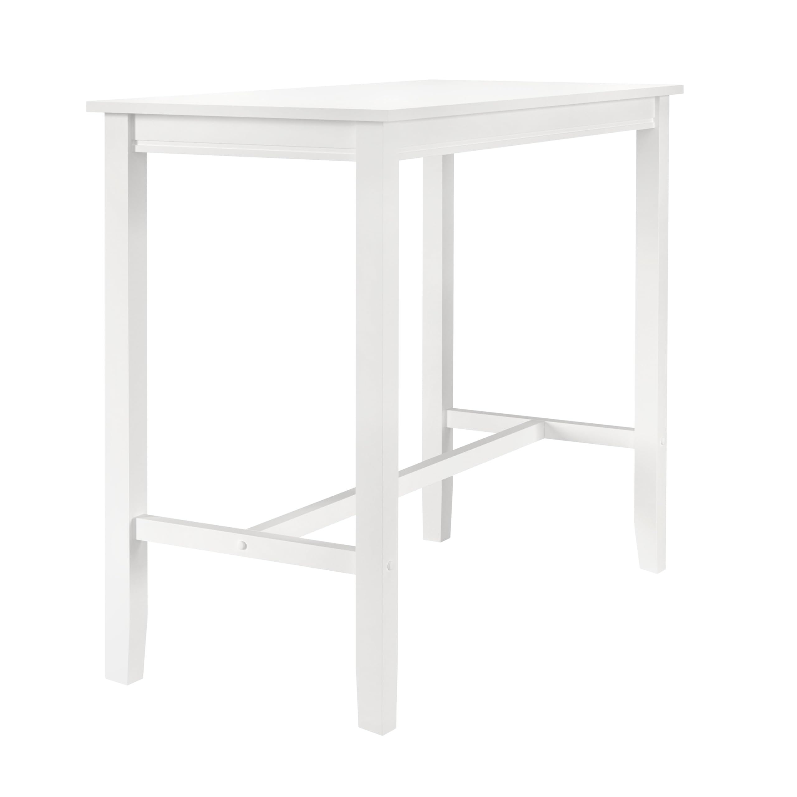 Amazon.com: Linon Claridge White Wooden 42" Bar Height Pub Table : Home ...