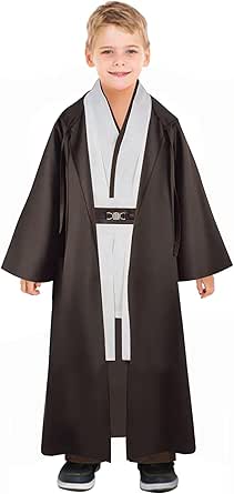 Amazon.com: Kids Anakin Costume Tunic Hooded Robe Outfits Halloween ...
