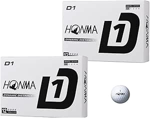 Amazon.co.jp: 【2ダースセット】本間ゴルフ D1 ボール 2024年モデル BT2401 HONMA ゴルフボール 2ダース 24球＋ティセット : スポーツ＆アウトドア
