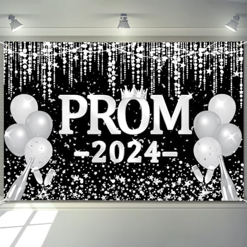 Amazon.com : Prom Night Party 2024 Backdrop Prom Background Banner ...
