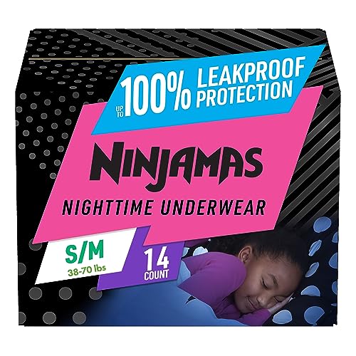 Snapklik.com : Pampers Ninjamas Nighttime Bedwetting Underwear Girls ...