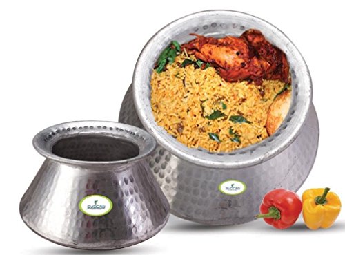 Svocan Handicrafts NEW ALUMINUM RICE BIRYANI POT 2.5 KG CAPACITY DEGDA ...