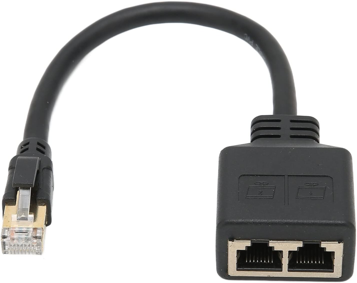RJ45 Ethernet Adapter Cable, CAT 7 Internet Cable Extension 1 to 2 Port ...