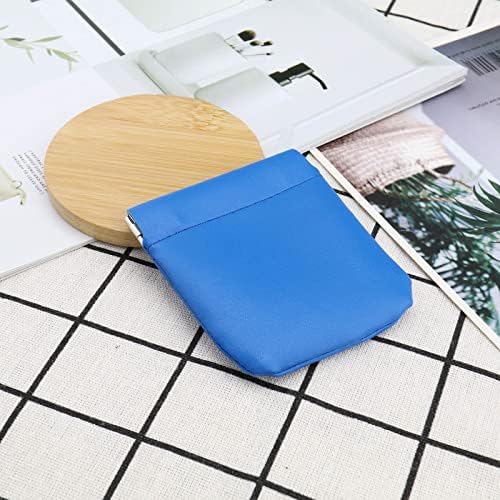 Amazon.com: Mini Squeeze Coin Purse PU Leather Slim Wallet Miniature ...