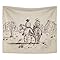Amazon.com: Knibeo Vintage Western Cowboy Tapestry Wall Hanging ...
