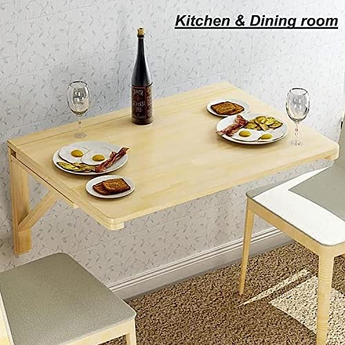 Wall Mounted Folding Dining Table, Drop Leaf Tables for Small Spaces ...
