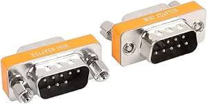 Amazon.com: Damtoe WSLHFEO DB9 Null Modem Adapter RS232 Male to Male ...