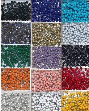 Moore 1/8 Diameter Map Tacks - Set of 15 Colors : Amazon.in: Office ...