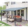 Amazon.com : U-MAX 10' x 14' Outdoor Pergola Gazebo, Wall-Mounted Lean ...
