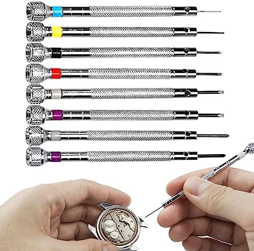 5 Pcs Precision Screwdriver Set Watchmakers Screwdrivers Reversible ...
