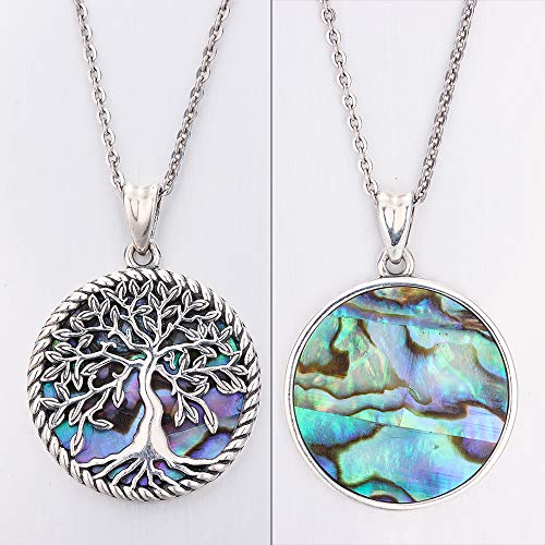 Friggem Collar Mujer Árbol de la Vida Plata de Ley 925 Colgante Árbol ...