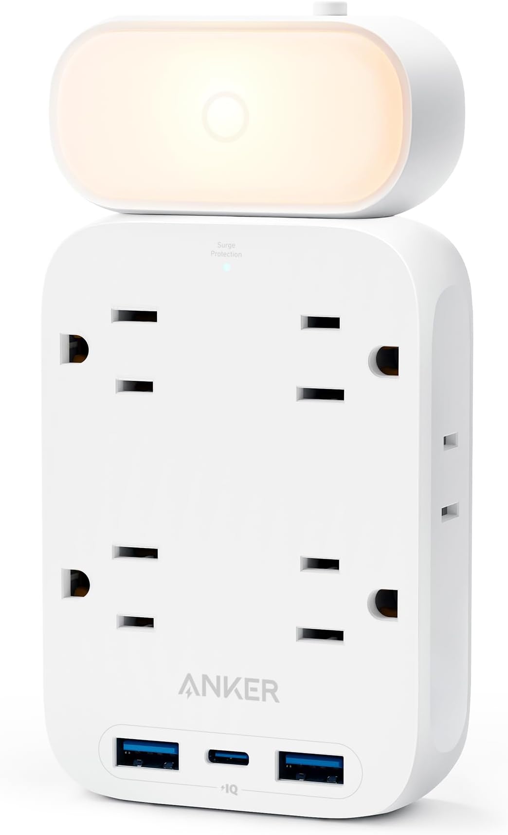 Amazon.com: Anker Outlet Extender and USB Wall Charger, 6 Outlets and 2 ...