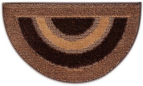 emmevi Doormat Velour Half Moon Doormat with Half Moon Non-Slip Rubber ...