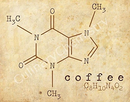 Amazon.com: Coffee Caffeine Molecule Poster 16" x 20": Home & Kitchen