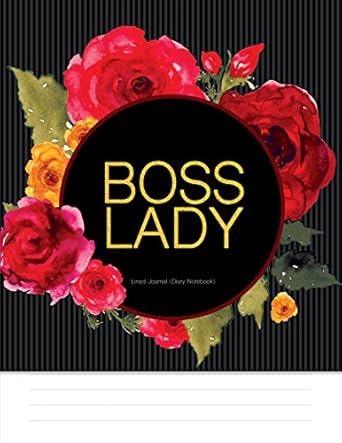 Amazon.com: Boss Lady - Lined Journal (Diary, Notebook): 8.5 x 11, Red ...