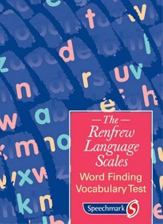 Word Finding Vocabulary Test (The Renfrew Language Scales) : Renfrew ...