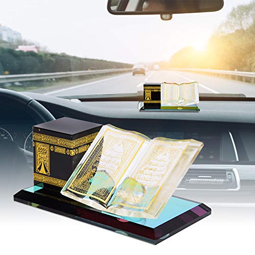 Muslim Crystal Gilded Kaaba Quran Model Kits Islamic Building Crystal ...