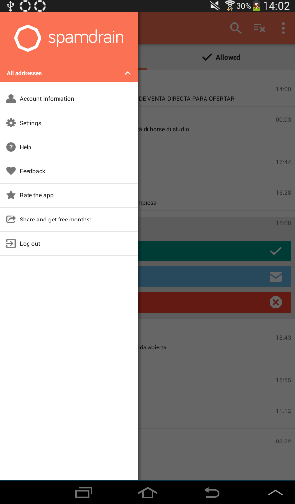 SpamDrain email spam filter - App on Amazon Appstore