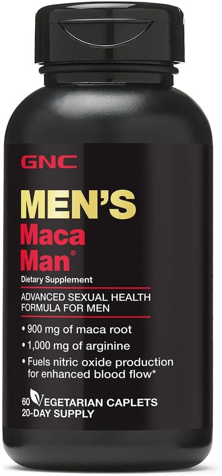 GNC Maca Man, Maca Root Arginine for Enhanced Blood Flow - 60 ...