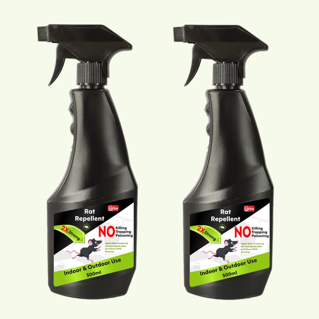 URBA Powerful Rat Protection Spray (Pack Of 2), 1000 Ml - Protect Wires ...
