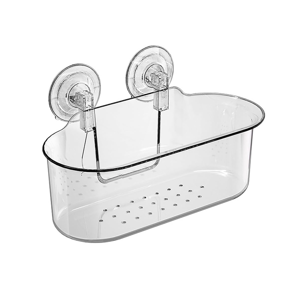 Amazon.com: LYZOLICS Shower Caddy Reusable Suction Cup Shelf Clear ...