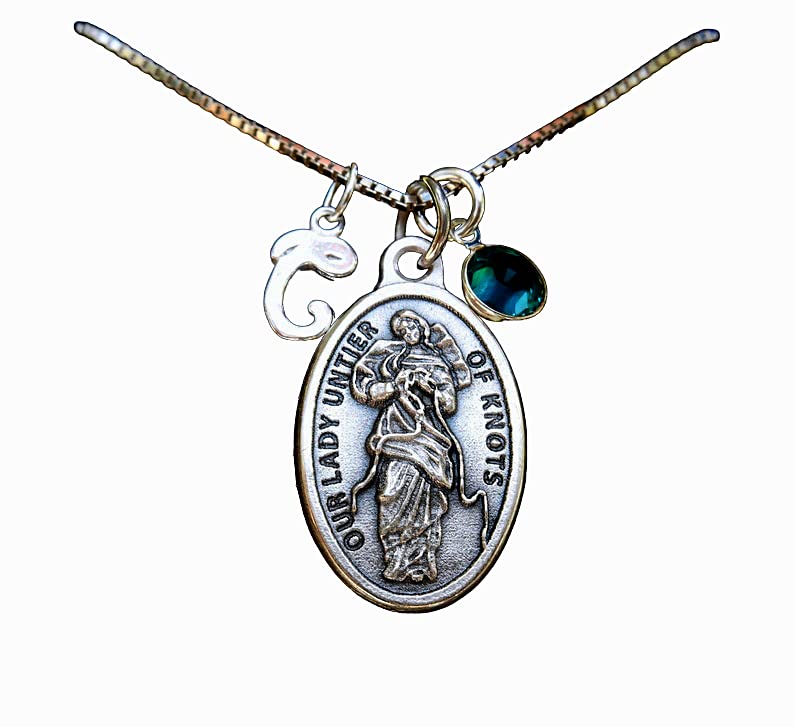 Amazon.com: OUR LADY Untier of Knots - Personalized Sterling Silver ...