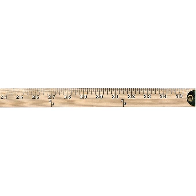 Westcott Wooden Yardstick Ruler with Metal Edges, (14351) : Amazon.in ...